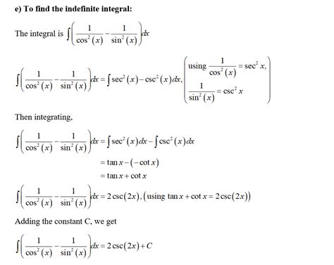 Answered D Sin 7x Dx 1 1 E Dx Sin X Cos X Bartleby