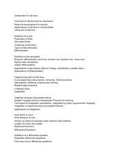 Comprehensive Guide To Calculus Limits Differentiation Course Hero