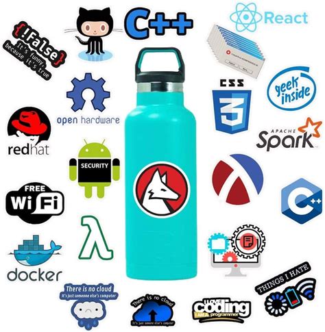 Set Of 100 Programming Stickers For Developer Includes R C Python Linux Swift Stickers