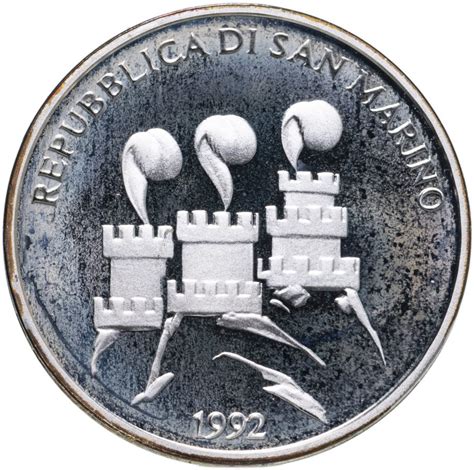 Монета Сан-Марино 500 лир (lire) 1992 XXV летние Олимпийские Игры ...