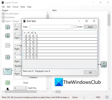 how to generate truth table on windows pc