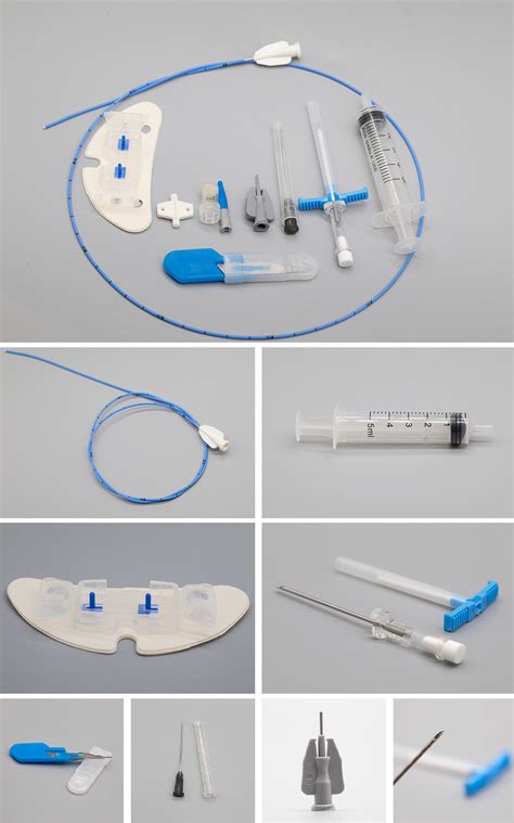 Disposable Silicone PICC Catheter Line Peripheral Inserted Central Catheter Kit PICC Kit From