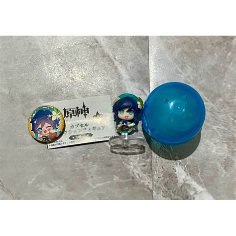 Genshin Impact Venti Mini Figure And Mini Pin Set Shopee Malaysia