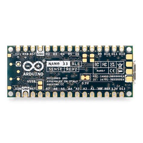 Arduino Nano 33 Ble Sense Rev2 Nrf52840 Separate Headers Abx00069