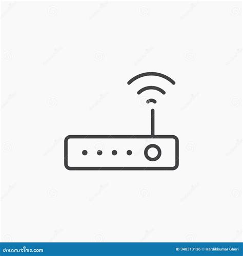 Wifi Modem Icon Vector 348420506