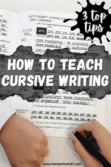 How To Teach Cursive Writing In Your Homebabe Artofit