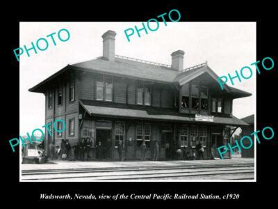 Old 8x6 Historic Photo Of Wadsworth Nevada The Railroad Depot Station