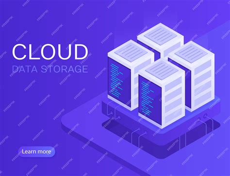 Hosting With Cloud Data Storage And Server Room Server Rack Modern