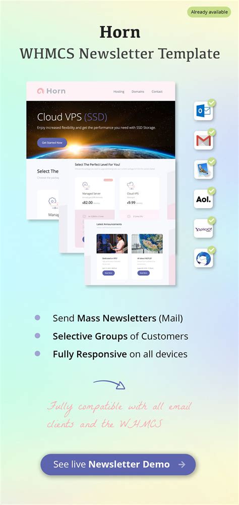 Horn Whmcs Dashboard Hosting Theme Codemarket