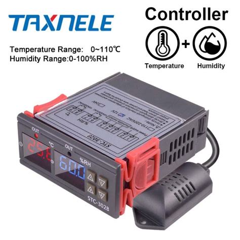 Dual Digital Thermostat Temperature And Humidity Control Stc 3028 Temperature And Humidity