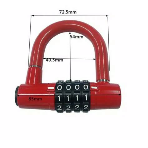 Jual Multifungsi Lock Gembok Kode Code Nomor Angka Kunci Pagar Motor