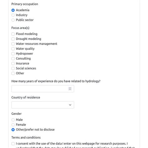 Screenshot Of The Questionnaire Download Scientific Diagram