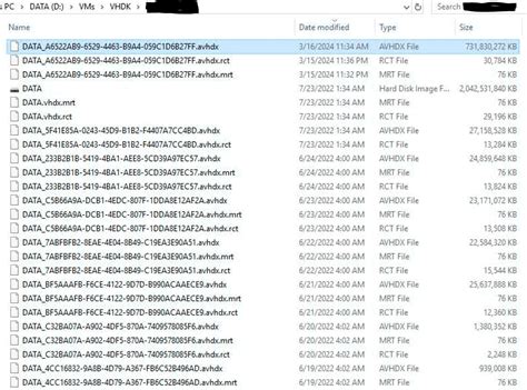 Help Requested Numerous Avhdx Files Filling Up Large Amounts Of Disk Space R Hyperv