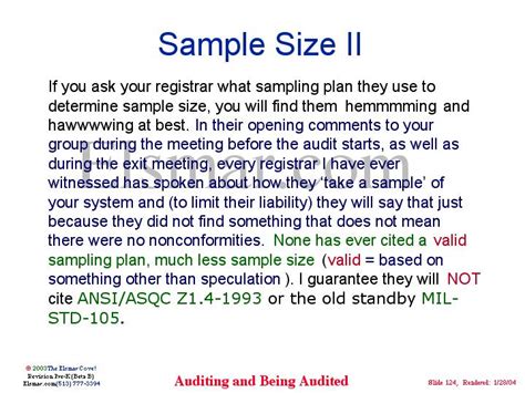 Sample Size II