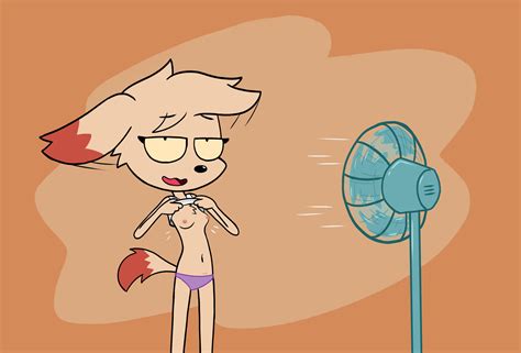 Rule 34 Anthro Breasts Cooling Off Electric Fan Fan Female Female Focus Female Only Luna
