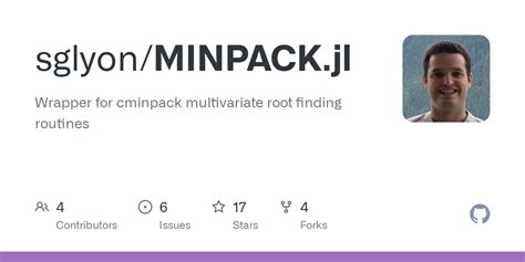 GitHub Sglyon MINPACK Jl Wrapper For Cminpack Multivariate Root Finding Routines