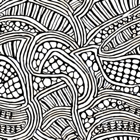 Black And White Zentangle Pattern · Creative Fabrica