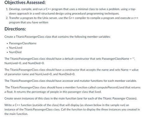 Solved Objectives Assessed 1 Develop Compile And Run A
