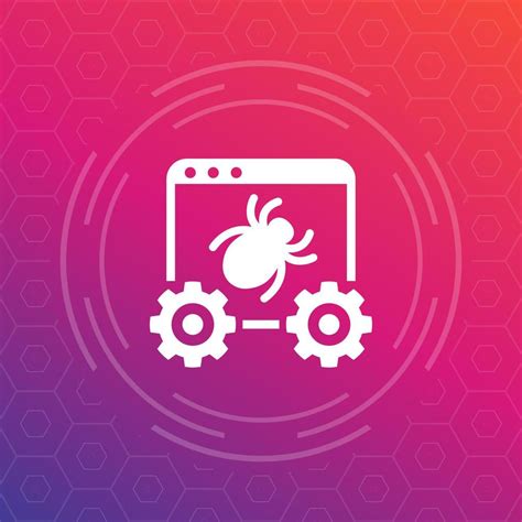 Debugging Searching For Bugs Icon Vector Art At Vecteezy