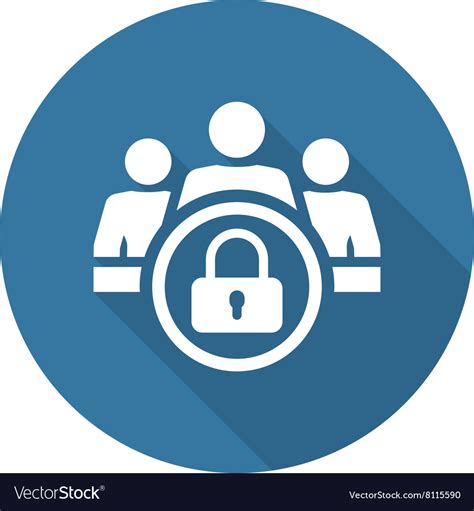 Personal Data Protection Icon Flat Design Vector Image
