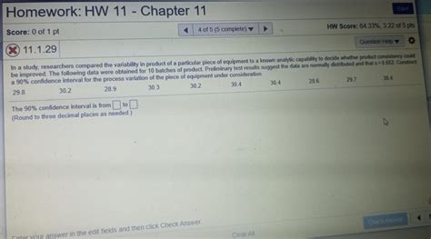 Solved Save Homework Hw 11 Chapter 11 Score 0 Of 1 Pt 4