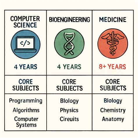 Stem Students Computer Science Vs Bioengineering Vs Medicin