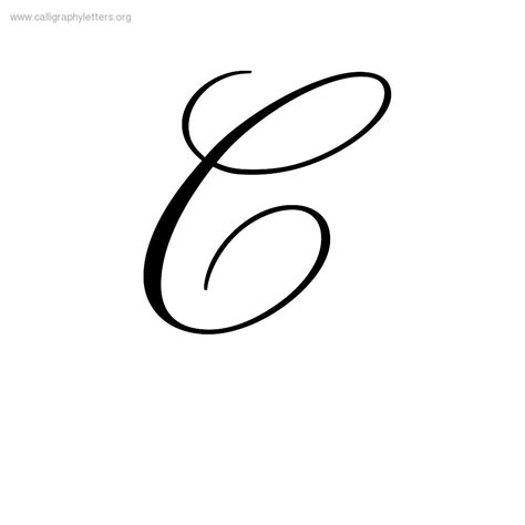 Fancy Script Letter C