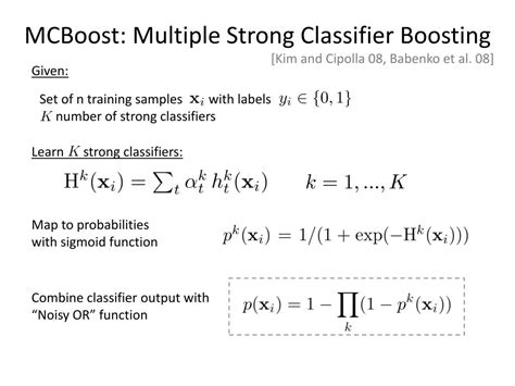 Ppt Online Multiple Classifier Boosting For Object Tracking Powerpoint Presentation Id4250718