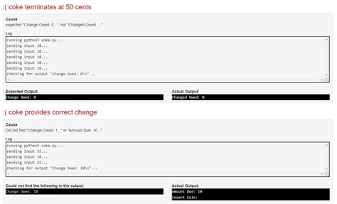 i can t find my error with my cs50p coke py project r cs50