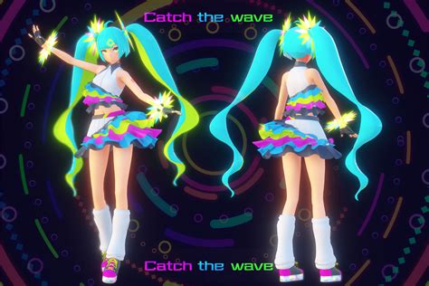 Hatsune Miku Catch The Wave Model Distribution By Mikumikuiki On