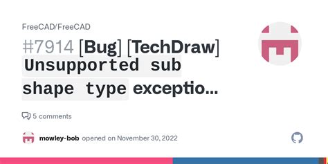 Bug Techdraw `unsupported Sub Shape Type` Exception Appears In Versions After R30988 · Issue