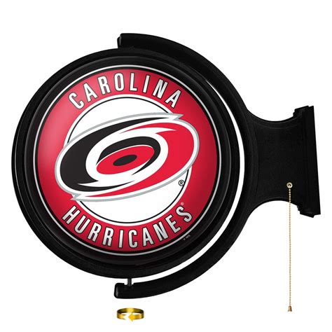 Carolina Hurricanes Original Round Rotating Lighted Wall Sign Nhcarh