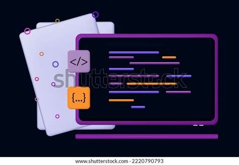 3d Coding Process Software System Task Stock Vector Royalty Free 2220790793 Shutterstock
