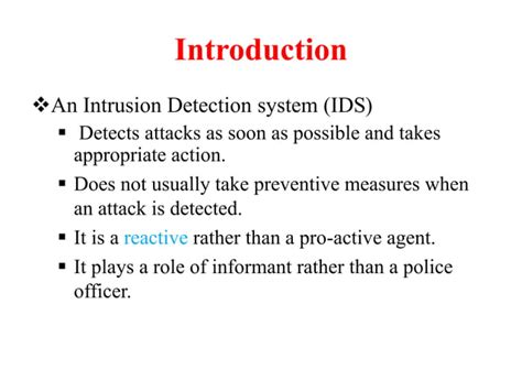 Understanding Intrusion Detection And Prevention Systems 1 Pptx