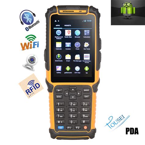 Industrial Handheld Android PDA Qr Code Scanner RFID Reader Ts China PDA Barcode Scanner