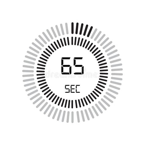 The 65 Seconds Icon Digital Timer Clock And Watch Timer Countdown