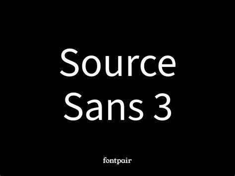 Source Sans 3 Free Sans Serif Font Fontpair