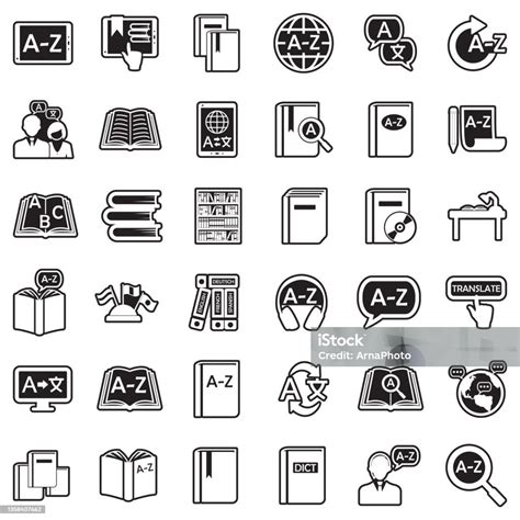 사전 아이콘입니다 채우기 디자인이 있는 라인 벡터 일러스트레이션 용어집에 대한 스톡 벡터 아트 및 기타 이미지 용어집