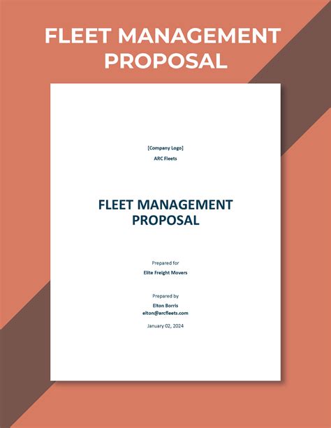 Fleet Management Plan Template