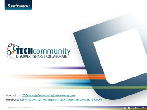 Software Ag Techcommunity Ppt