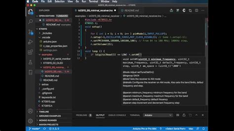 Pu2clr Kt0915 Arduino Library Tutorial 15 Lines Sketch Youtube