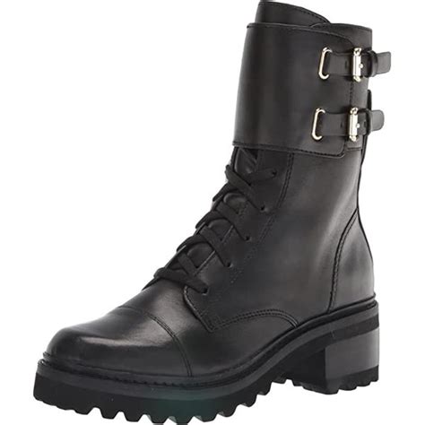 Bart Combat Boot W Buckle Black Gibbons