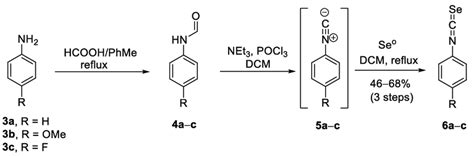 Scheme 2 Synthesis Of Aryl Isoselenocyanates 6a C Scheme 2 Synthesis Download Scientific