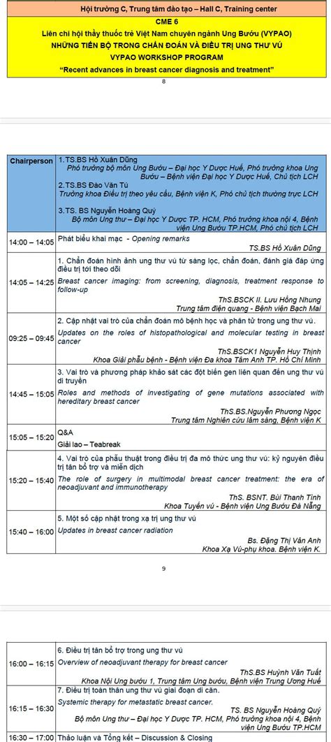 Liên Chi Hội Thầy Thuốc Trẻ Việt Nam Chuyên Ngành Ung Bướu Vypao