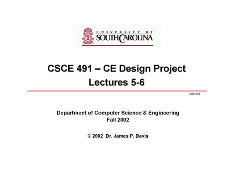 Ce Design Project Capstone Computer System Project Csce 491 Docsity