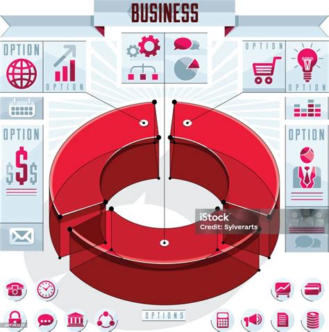 크리에이 티브 Infographics 요소 개념 3d 3 개의 분야 아이디어 벡터 레이아웃 그림 일주 0명에 대한 스톡 벡터 아트 및 기타 이미지 Istock