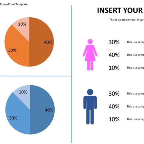 Pie Chart Gender Survey Concept For PowerPoint Template Slidevilla