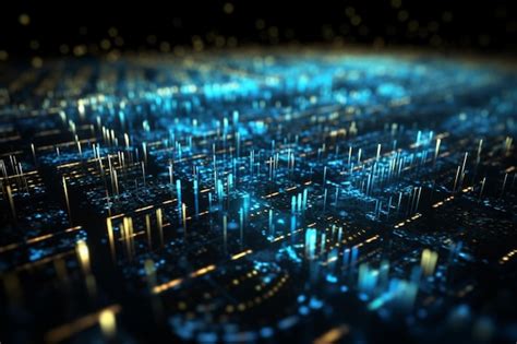 Premium Ai Image Binary Code Waves Depict Data Flow Digital Security