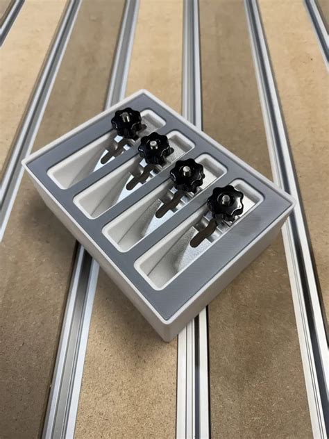 Gridfinity Genmitsu Hold Down Clamps Holder Free 3d Print Model