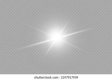 Glow Effect Star On Transparent Backgroundbright Stock Vector Royalty Free